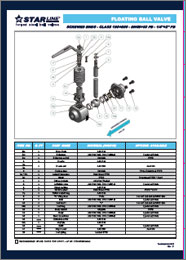 Starline Ball Valve Stockist Firesafe 150 to 200 class | Global Supply Line