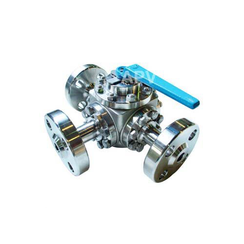Flowturn 3 Way Ball Valve, L-port and T-port (4 Seats) 150 to 1500 ...