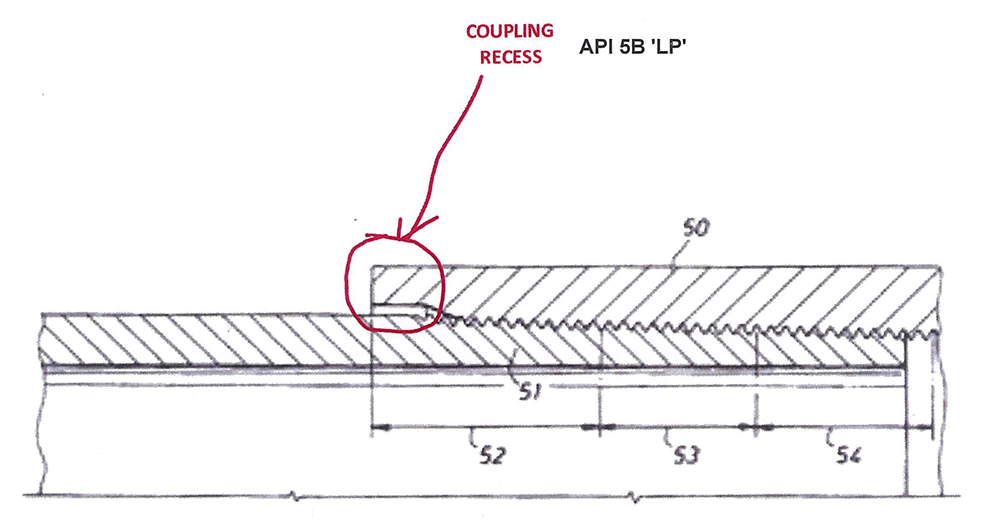 Coupling Recess Diagram | Global Supply Line
